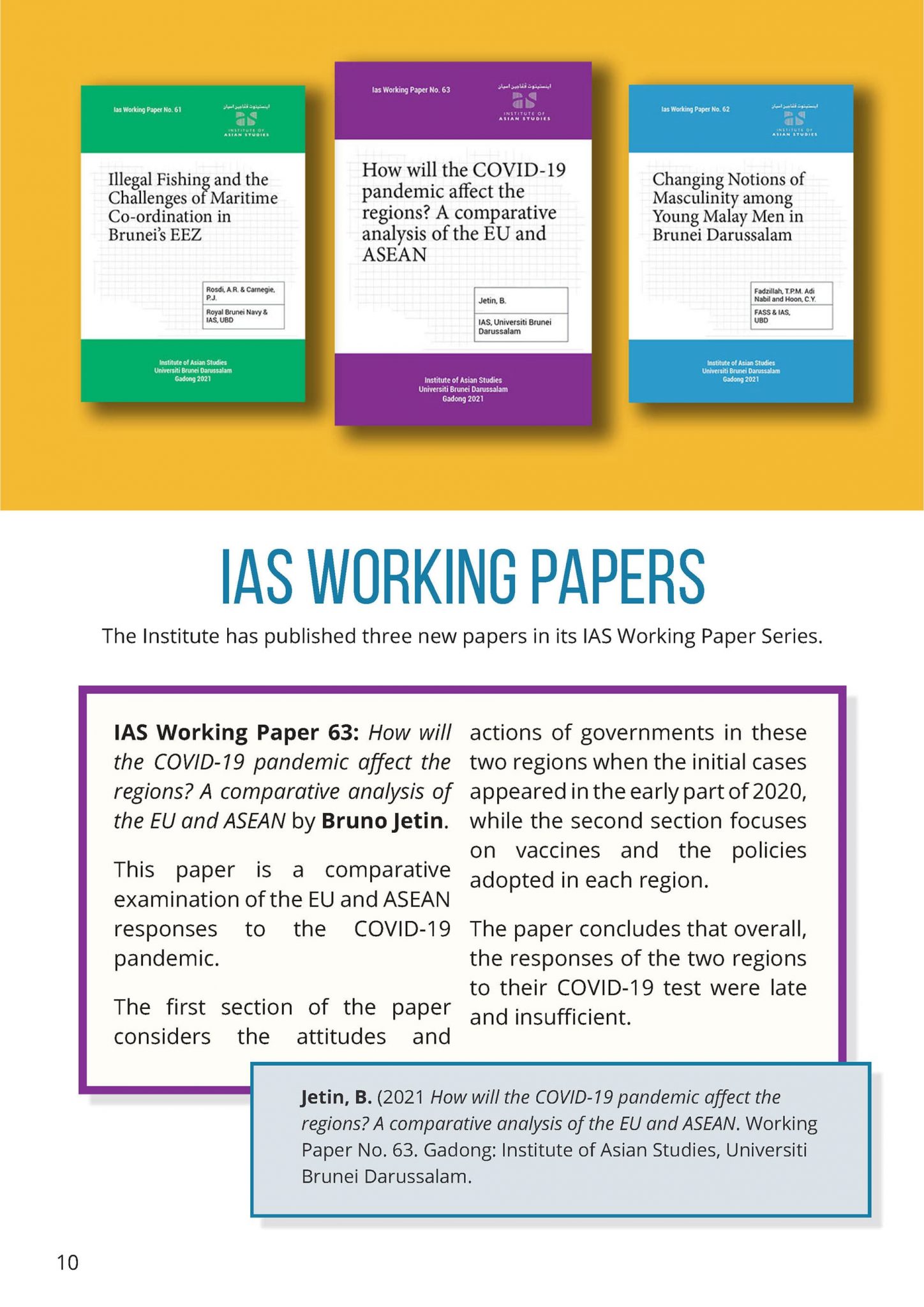 IAS April 2021 Newsletter – Institute Of Asian Studies